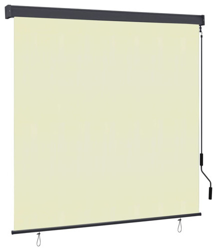 vidaXL Roller Blind Window Shade with Hand Crank Roll up Blackout Blind ...