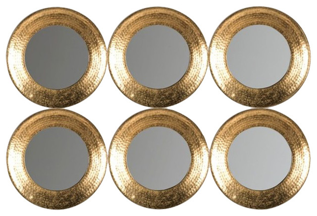 Marcus Disc Mirror - Contemporary - Wall Mirrors - by HedgeApple | Houzz