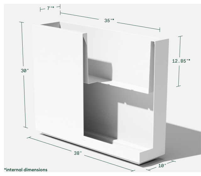 Veradek Block Series Span Planter, Medium - Transitional - Outdoor Pots And Planters - by ...