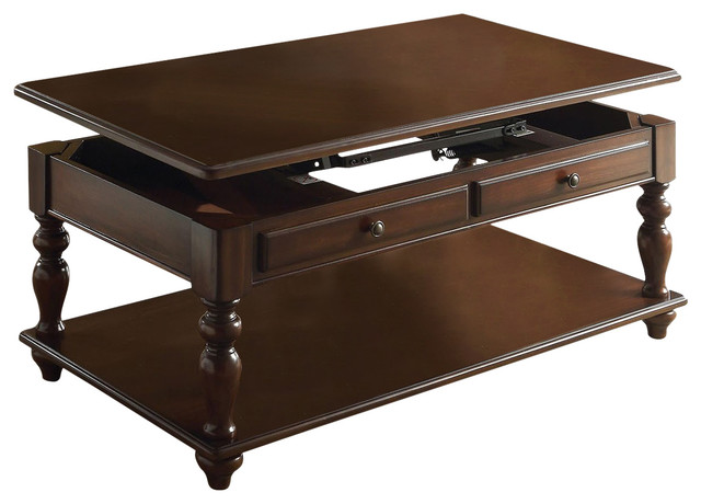 Acme Farrel Coffee Table in Walnut 82745 EST SHIP TIME APPX 4 ...
