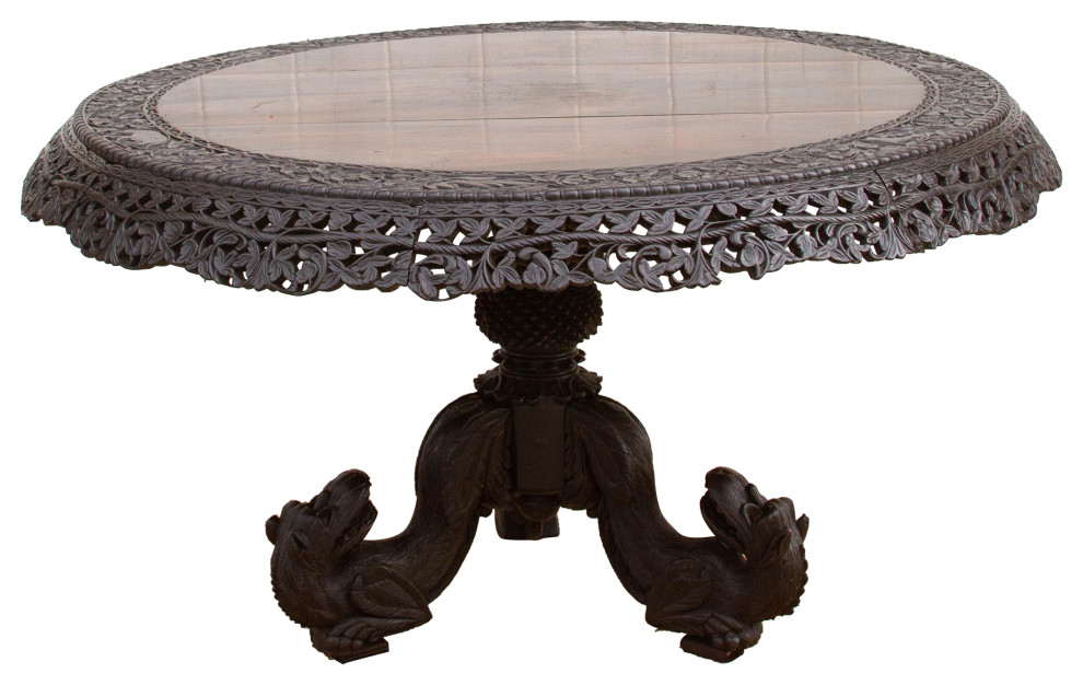 Exceptional Anglo Indian Round Table - Traditional - Dining Tables - by ...