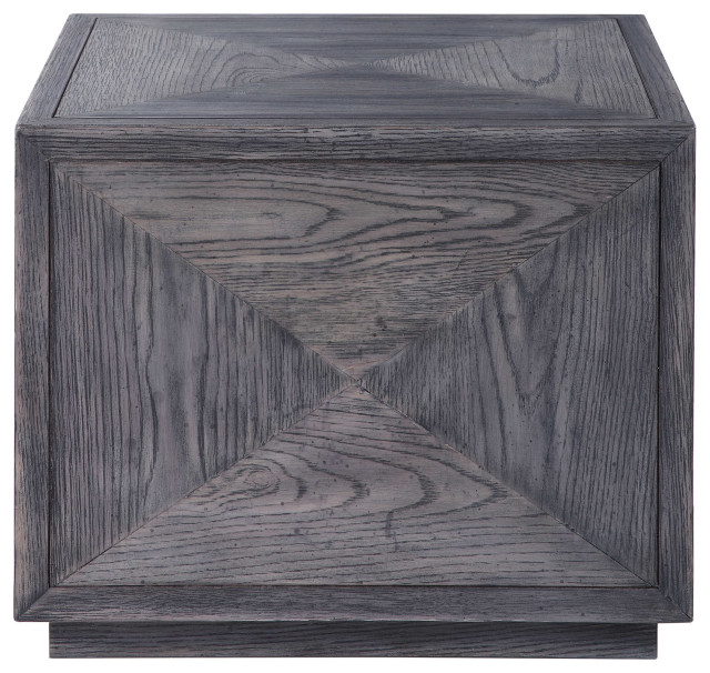 Uttermost Curtley Wooden Cube Table - Transitional - Side Tables And ...