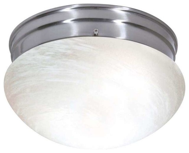 Nuvo 2 Light 13W Fluorescent Brushed Nickel Close-to-Ceiling Light ...