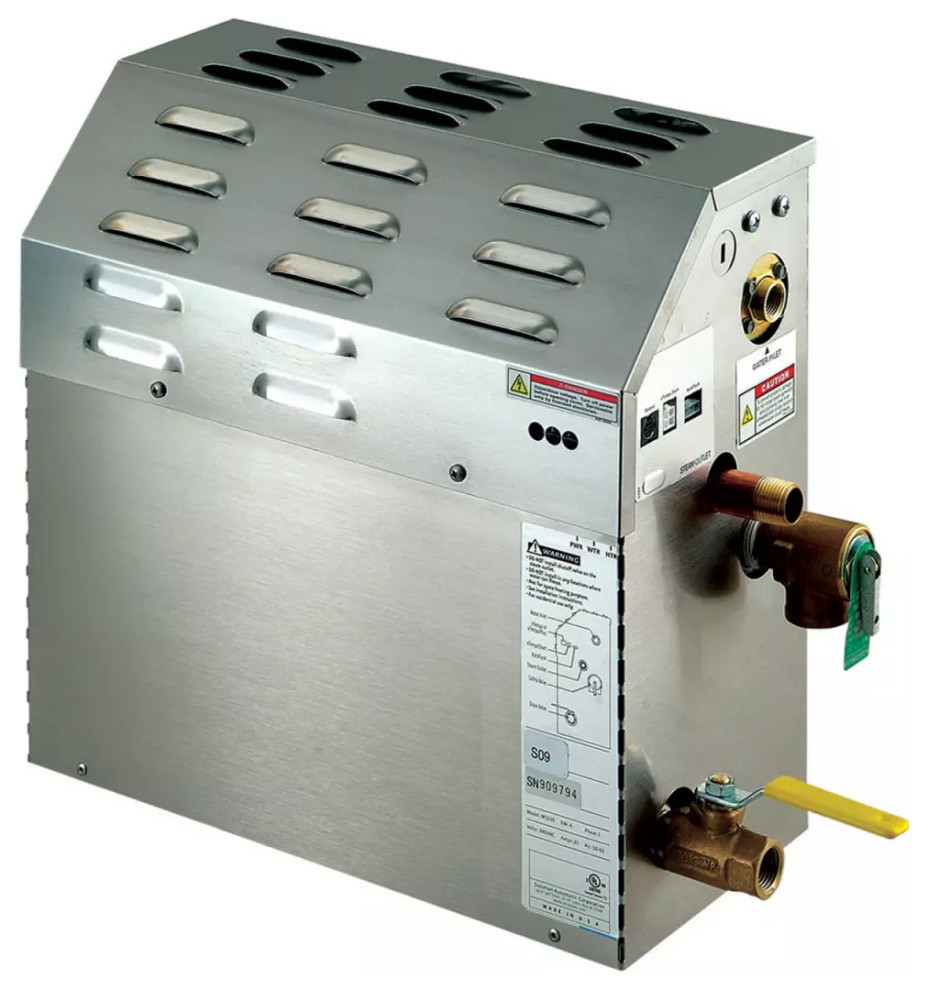 Eseries 7.5Kw Steam Bath Generator 151 -225 Cu. Ft., 208 Volt ...