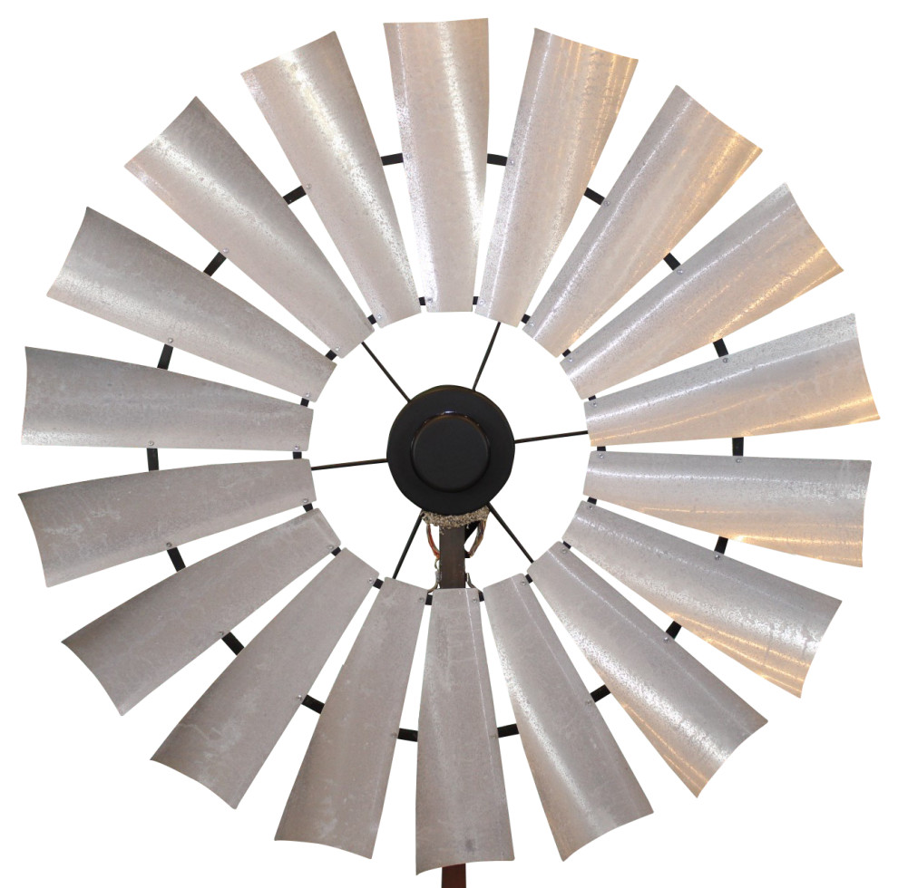 72 Inch Tarnished Tin Finish Windmill Ceiling Fan | The American Fan ...