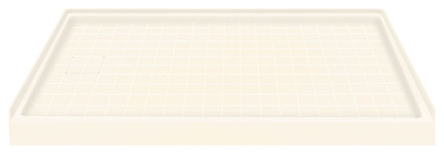 60"x30" Solid Surface Left-Hand Shower Base - Shower Pans And Bases ...