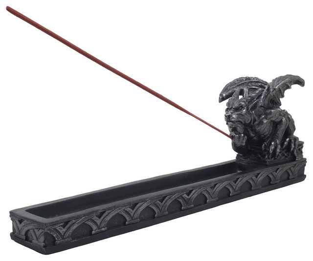 Medieval Guardian Gargoyle Incense Burner - Midcentury - Home ...