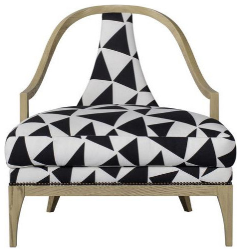 Lynette Chair Reagan Triangles - Transitional - Armchairs And Accent ...
