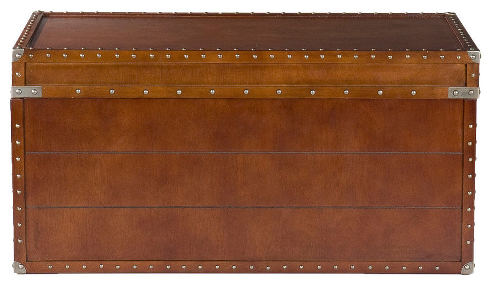 Octavio Steamer Trunk Cocktail Table - Rustic - Coffee Tables - by SEI ...