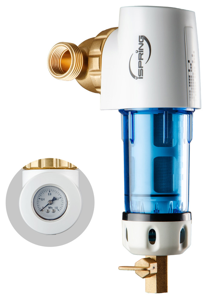 iSpring WSP-GR Series Reusable Spin Down Sediment Water Filter, 50 ...