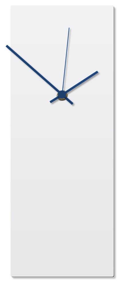 Contemporary Clock 'Whiteout Clock' Artisan-Made White Kitchen Clock ...
