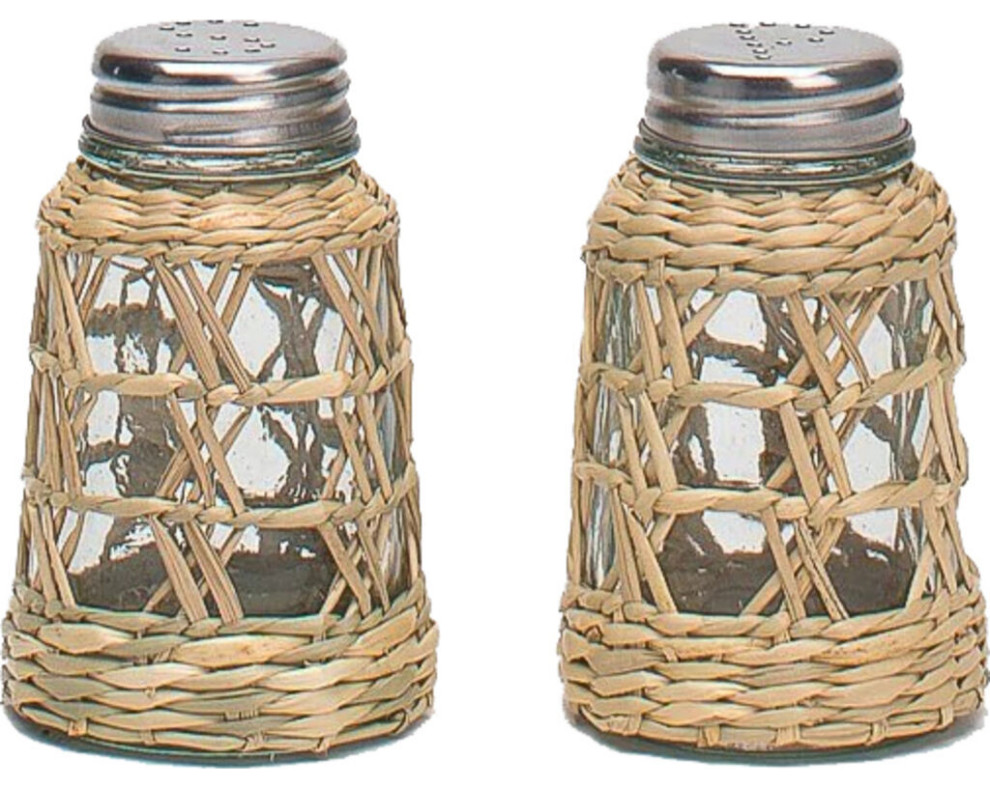 Seagrass Cage Salt and Pepper Shaker - Tropical - Salt And Pepper ...