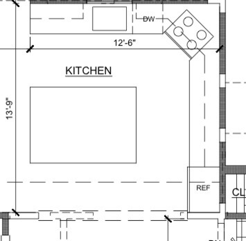Design Dilemma on Kitchen Stove placement and counter space