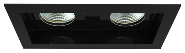 Black Two Light Downlight from the Amigo Collection, 4.125 ...
