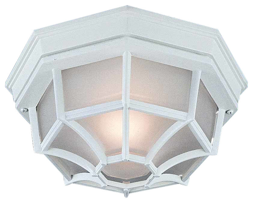 Volume Lighting 2-Light Rust Outdoor Ceiling Mount - Transitional ...