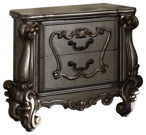 Versailles Nightstand, Antique Platinum - Victorian - Nightstands And ...