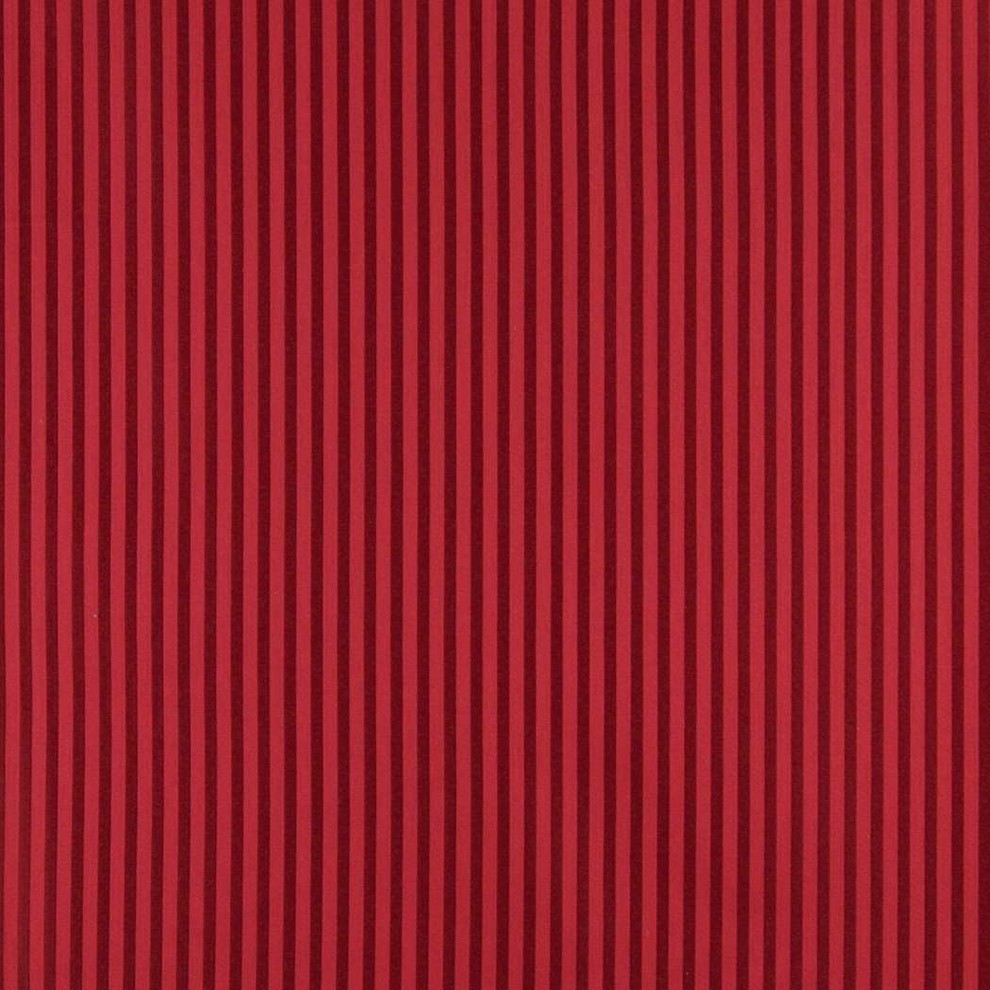 Red And Ruby Thin Striped Jacquard Woven Upholstery Fabric By The Yard ...