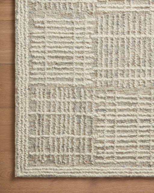 Loloi Tallulah Mist / Ivory 18" x 18" Sample Rug, 18" x 18" Sample ...
