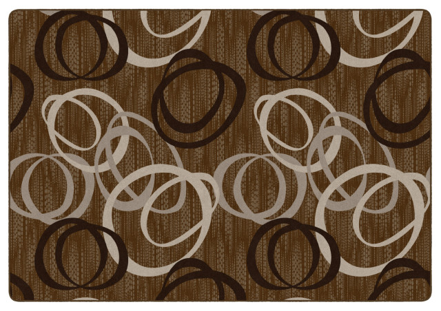 Flagship Carpets FM199-50A 8'4"x12' Duo Chocolate/Tan Rug, 8'4"x12 ...