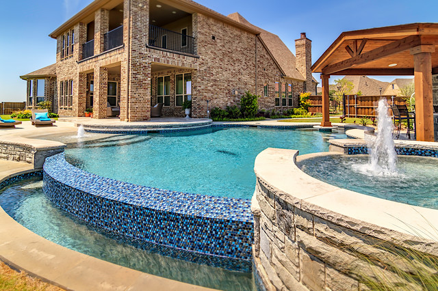 Freeform Pool Designs Mckinney Frisco Dallas Swimming Pool And Hot