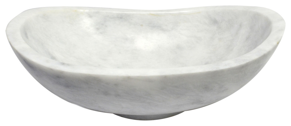 Stone Oval Vessel Bathroom Sink - Transitional - Bathroom Sinks - by ...