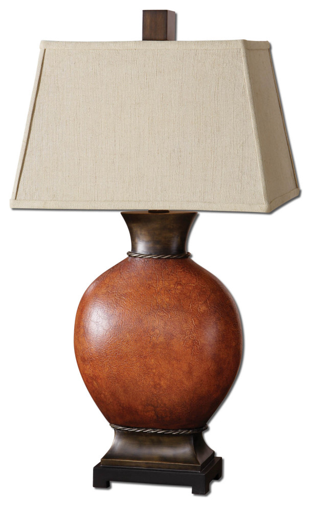Uttermost Suri Burnished Red Table Lamp - Contemporary - Table Lamps ...
