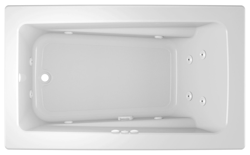 Jacuzzi P1D6036WLR1XX Primo 60" Drop In Acrylic Whirlpool Tub ...