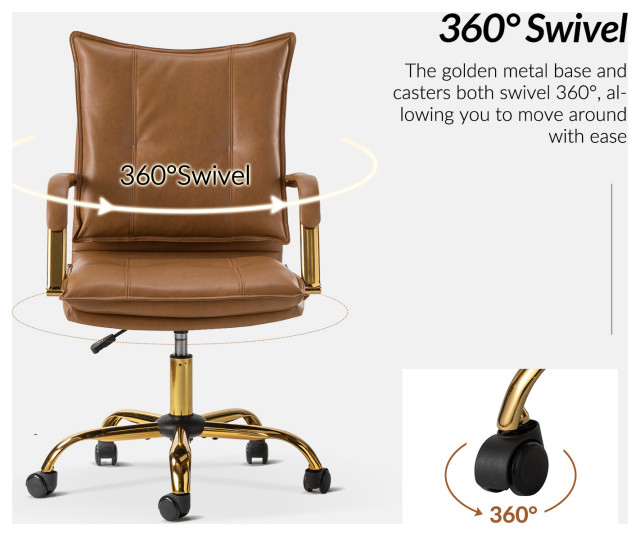 Modern Task Chair Office Swivel Chair with Tufed Back - Contemporary ...