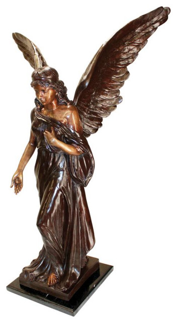 Design Toscano Heavens Angel Bronze Statue - Traditional - Garden ...