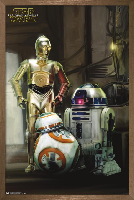Star Wars: The Force Awakens - Droids, 22.375" x 34" - Contemporary ...