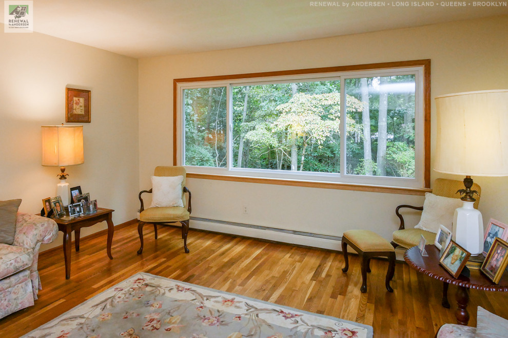 Large Triple Slider Window in Elegant Living Room - Renewal by Andersen ...