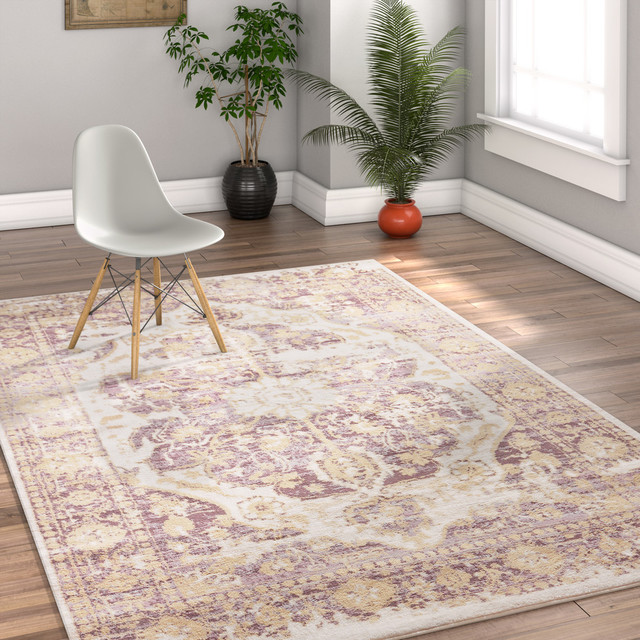 Well Woven Kensington Maxwellx Vintage Modern Lavender Area Rug, 9'3 ...