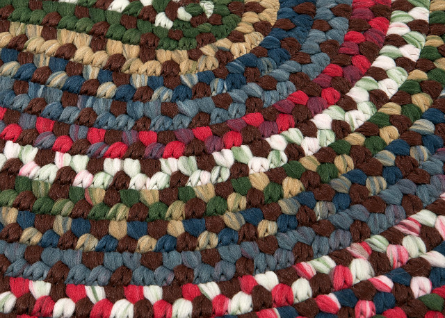 Chestnut Knoll Variegated/Multi Indoor Rug CK47, 8'x11' Oval ...