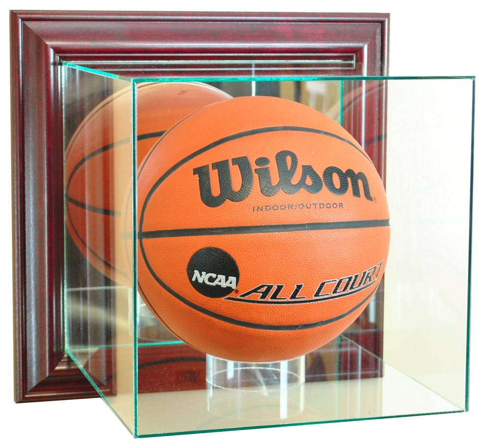 Wall Mounted Basketball Display Case - Traditional - Display And Wall ...