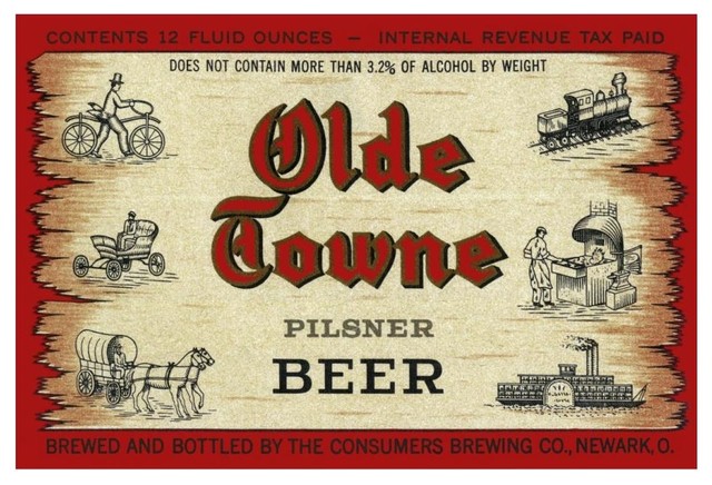 "Olde Towne Pilsner Beer" Digital Paper Print by Vintage Booze Labels ...