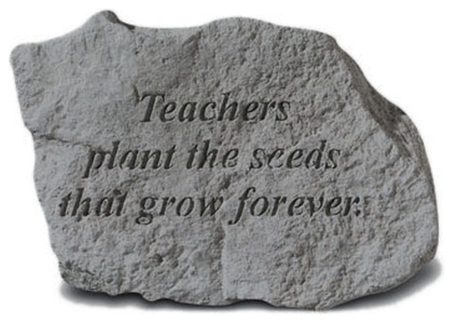 Teachers Plant Memorial Garden Stone - Traditional - Garden Statues And ...