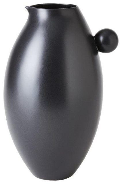 Ball Handled Small Black Pitcher - Transitional - Pitchers - by ...