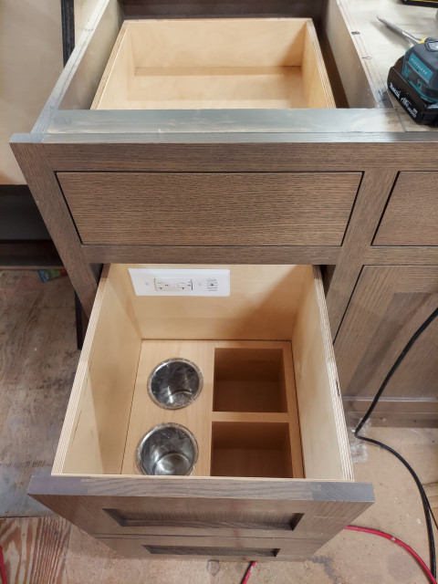 Create Your Own Powered Vanity Drawers - Traditional - Bathroom - San ...
