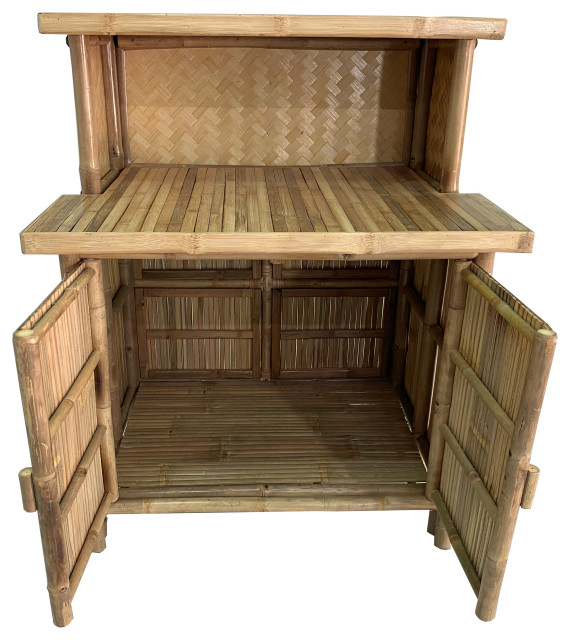Bamboo Mini Bar Counter - Asian - Outdoor Pub And Bistro Tables - by ...