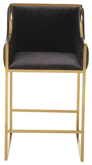 Black and Gold Stool - Contemporary - Bar Stools And Counter Stools ...