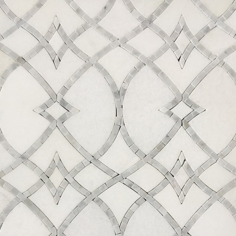 Lace II Waterjet Mosaic - Contemporary - Mosaic Tile - by All Marble ...