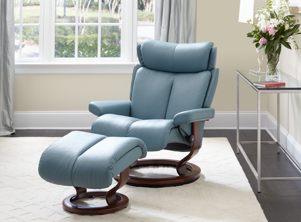 Stressless® MagicClassic base/Paloma Sparrow Blue - Living Room - New ...
