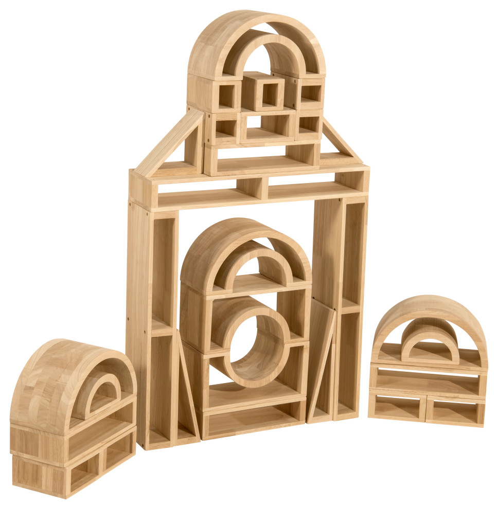 Hollow Block and Arch Set- 29 Piece - Traditional - Kids Toys And Games ...