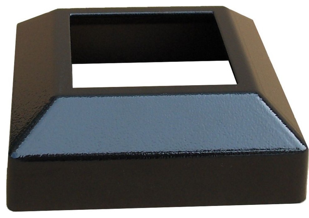 Contractor Deck Railing Aluminum 3x3 Post Base Cover, H Black, Low ...