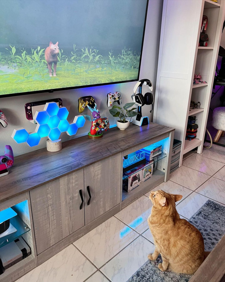 TV Stand, Entertainment Center & Cabinet Decor Ideas with LED (@Mermaid ...