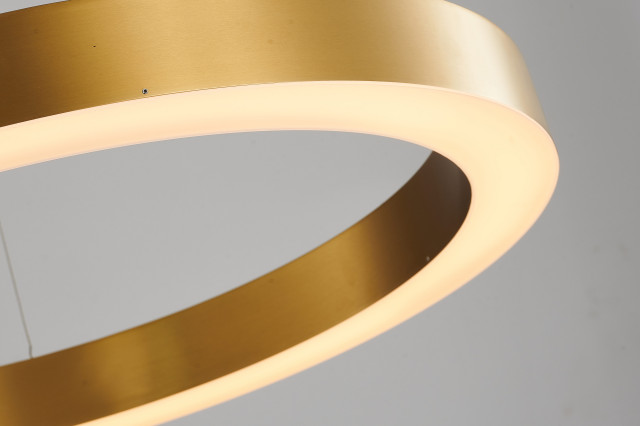 Halo LED Light Fixture, 26 - Modern - Pendant Lighting - by Design ...