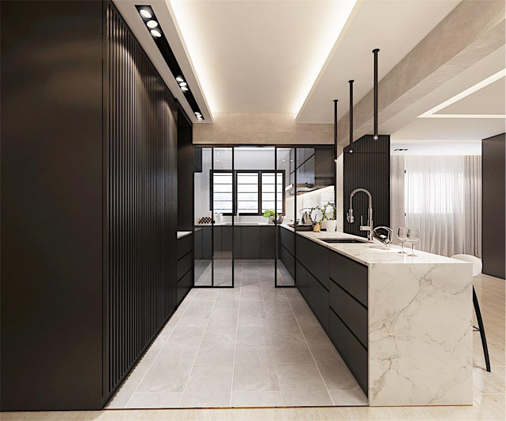 Stylish and Functional Kitchen Cabinet Design for Modern Singaporean ...