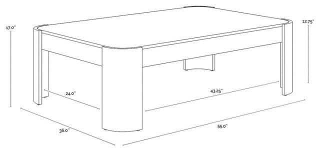 Irvine Coffee Table - Contemporary - Coffee Tables - by Sunpan Modern ...
