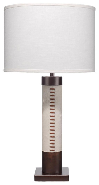 Contemporary White Hair on Hide Table Lamp 32 in Oil Rubbed Bronze ...