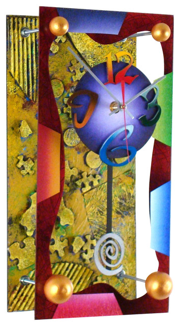 March Jester Wall Clock - Eclectic - Wall Clocks - by david scherer | Houzz